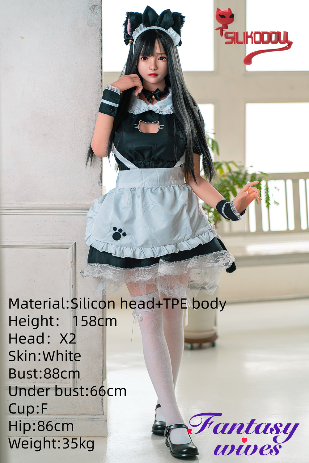 158cm 5ft2 F Cup Silicone Head Sex Doll Sheila Fantasywives